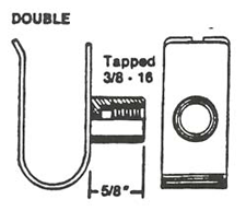 Crimp Double Cable Hangers - Shipbuilding Supplies - PFSNO