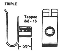 Triple Crimp Tapped Cable Hangers - PFSNO