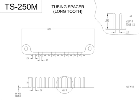 Modified Tube Spacers | Pneumatic Tube Support Accessories