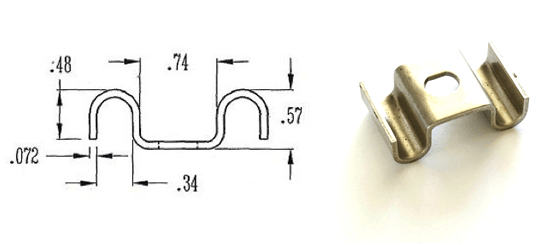 Saddle Clips for Galvanized Steel Grating - Grating Fasteners